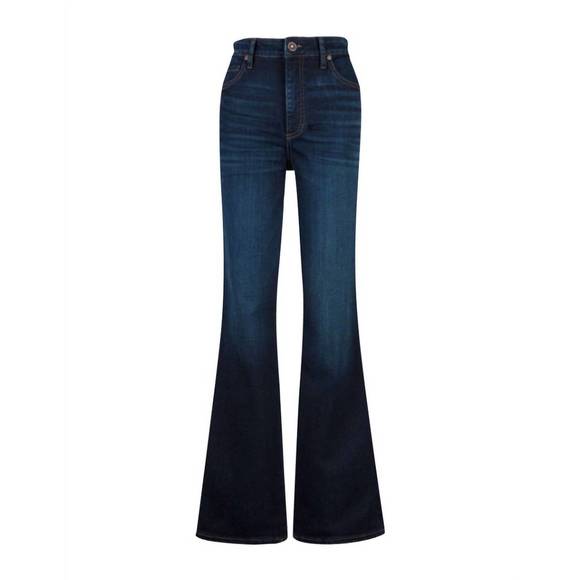 Edyson | Jeans | New Edyson Grant High Rise Long Flare Jeans In Dark ...
